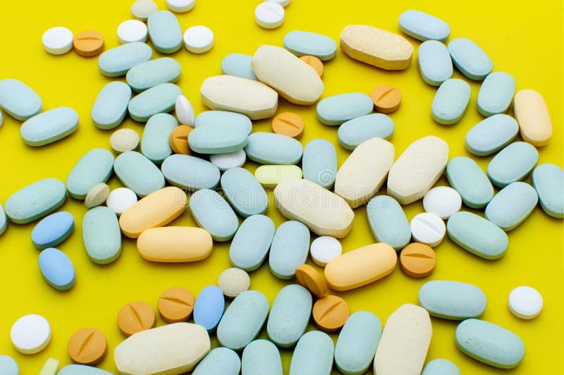 Colorful Pills Drugs and Tablets Stock Photo - Image of colorful ...