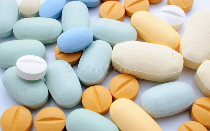 Colorful Pills Drugs and Tablets Stock Image - Image of colorful ...