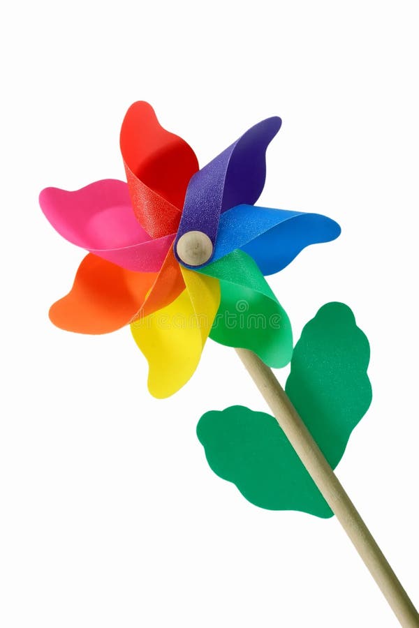Multi Colored Pinwheel stock photo. Image of green, spinner - 868704