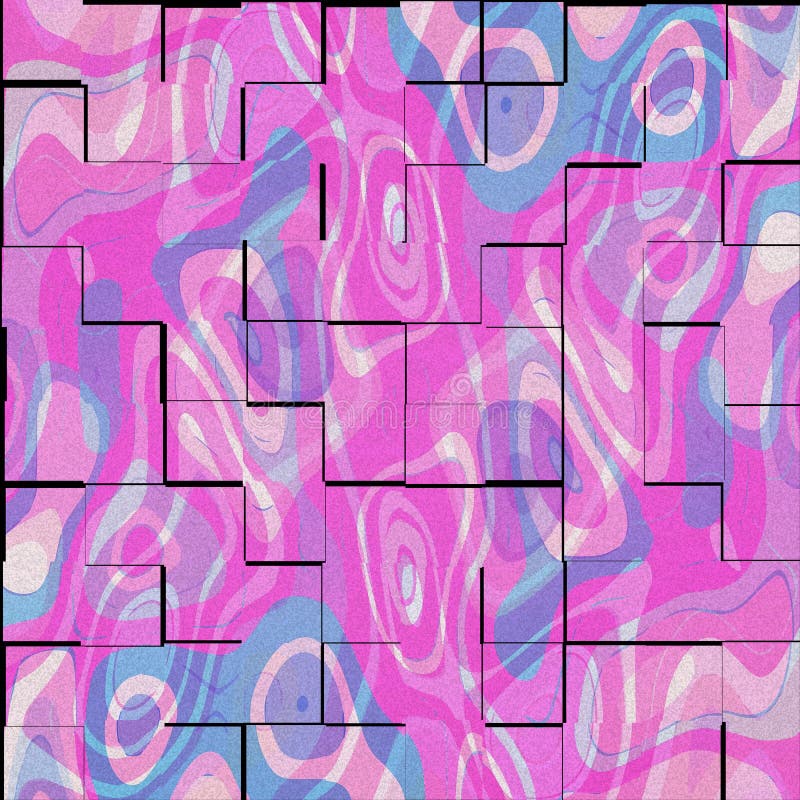 Colorful Pink and Blue Modern Art Mosaic Tile Abstract Texture ...