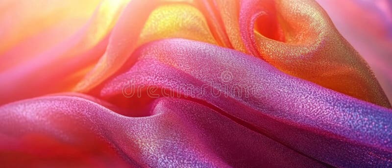 Colorful Pink and Orange Flowing Fabric Texture, Background Stock ...