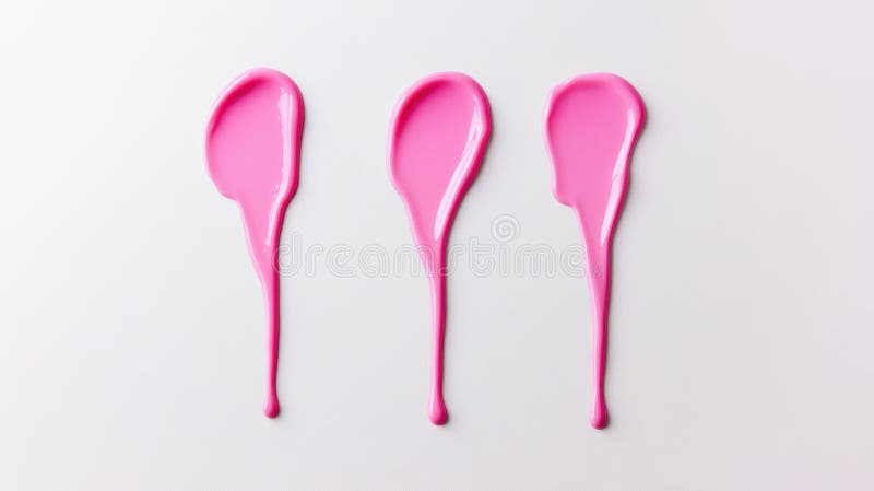 Colorful Pink Paint Drips on Surface Stock Photo - Image of expression ...