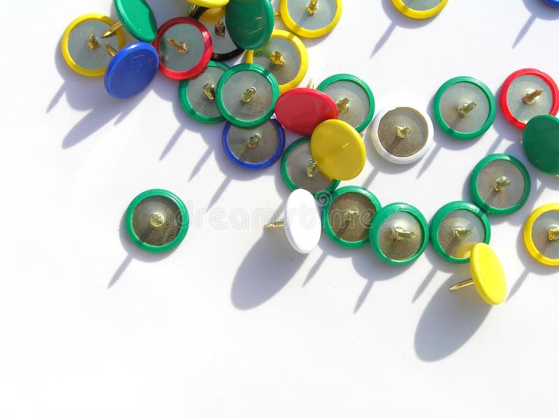 Colorful pins stock image. Image of fasteners, thumbtack - 177353