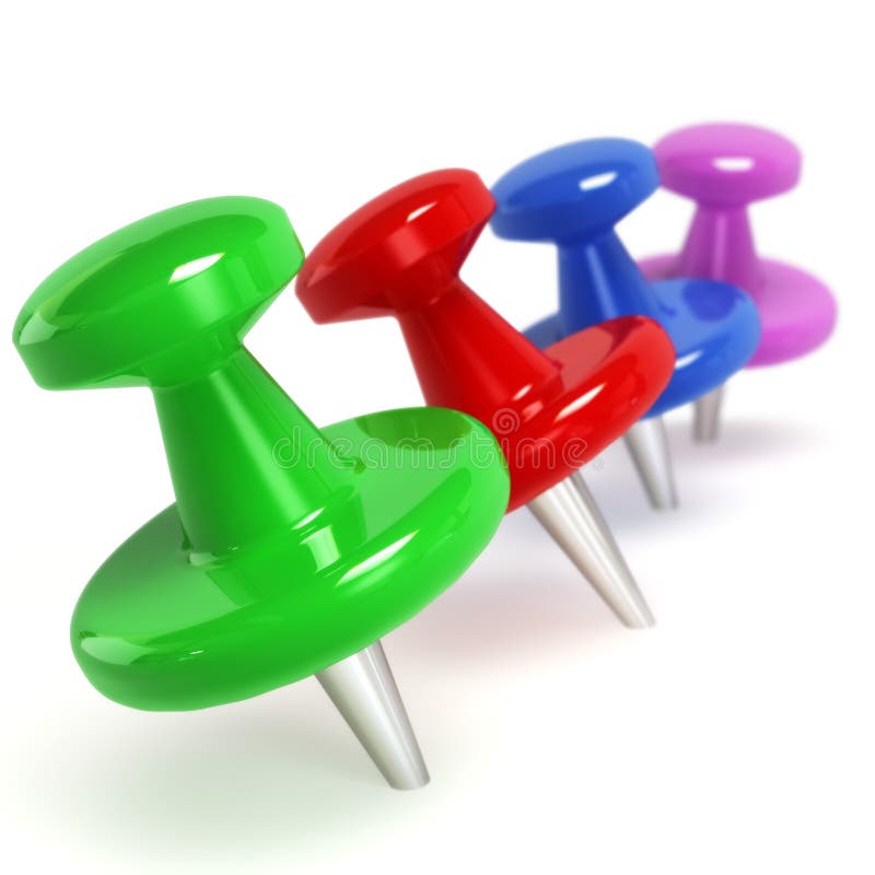 Colorful Pins stock illustration. Illustration of blank - 23315037