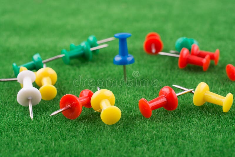 Colorful pins stock image. Image of concept, reminder - 119546451