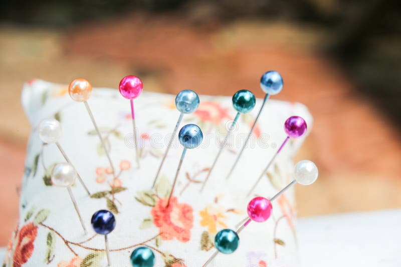 Colorful pins stock image. Image of pins, needle, cushion - 34713615