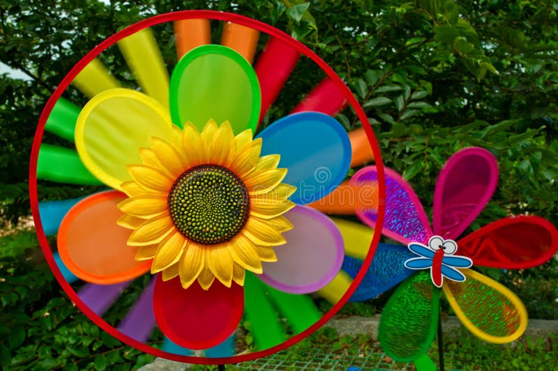 Colorful pinwheel stock image. Image of color, children - 21045373