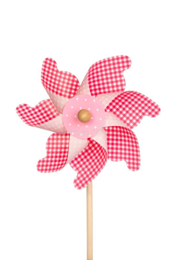 Colorful Pinwheel Isolated on White Stock Photo - Image of spinning ...