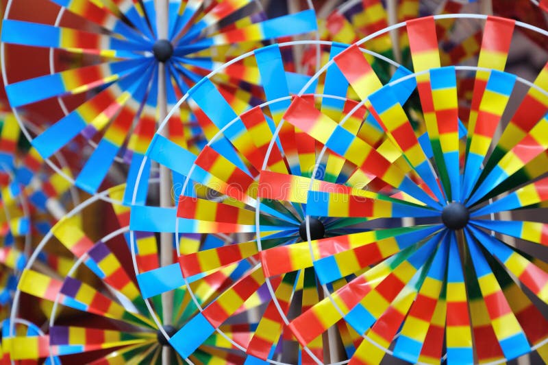 Colorful Pinwheel Childs Toy Stock Photo - Image of wind, variation ...