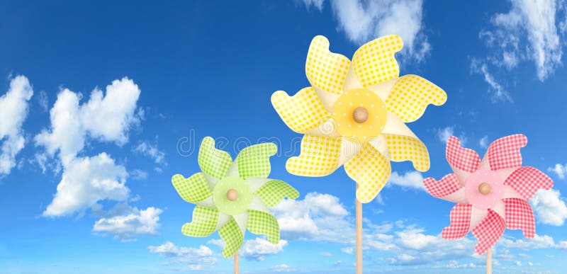 Two colorful pinwheels stock photo. Image of cambridge - 4231484
