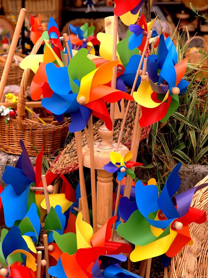 Two colorful pinwheels stock photo. Image of cambridge - 4231484