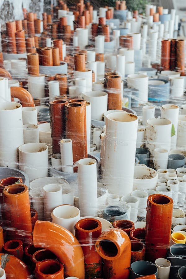 Colorful Pipes Arranged with Water Inside Stock Image - Image of film ...