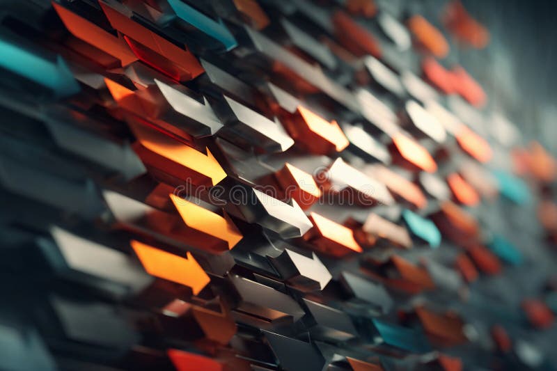 Pixel Arrows in Dynamic Movement Showcase Vibrant Digital Interplay and ...