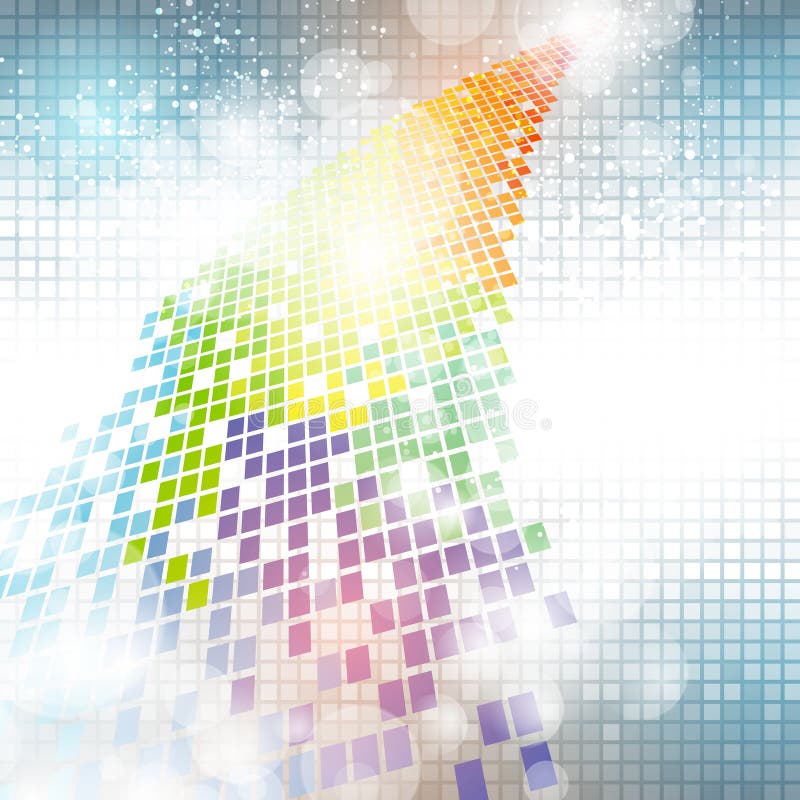 Colourful Pixel Background stock vector. Illustration of colourful ...