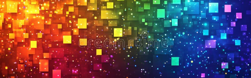 Colorful Pixel Pattern Design Stock Image - Image of neon, techinspired ...