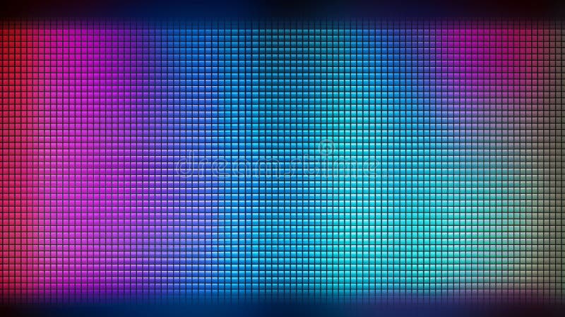 Colorful Pixel Textured Display: Digital Background Structure on LED ...