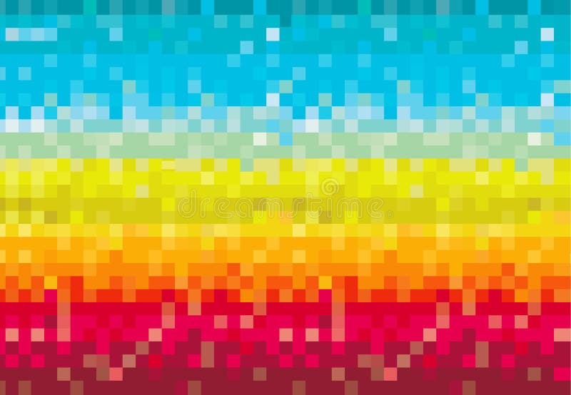 Colorful Pixelated Stock Images - Image: 21445084