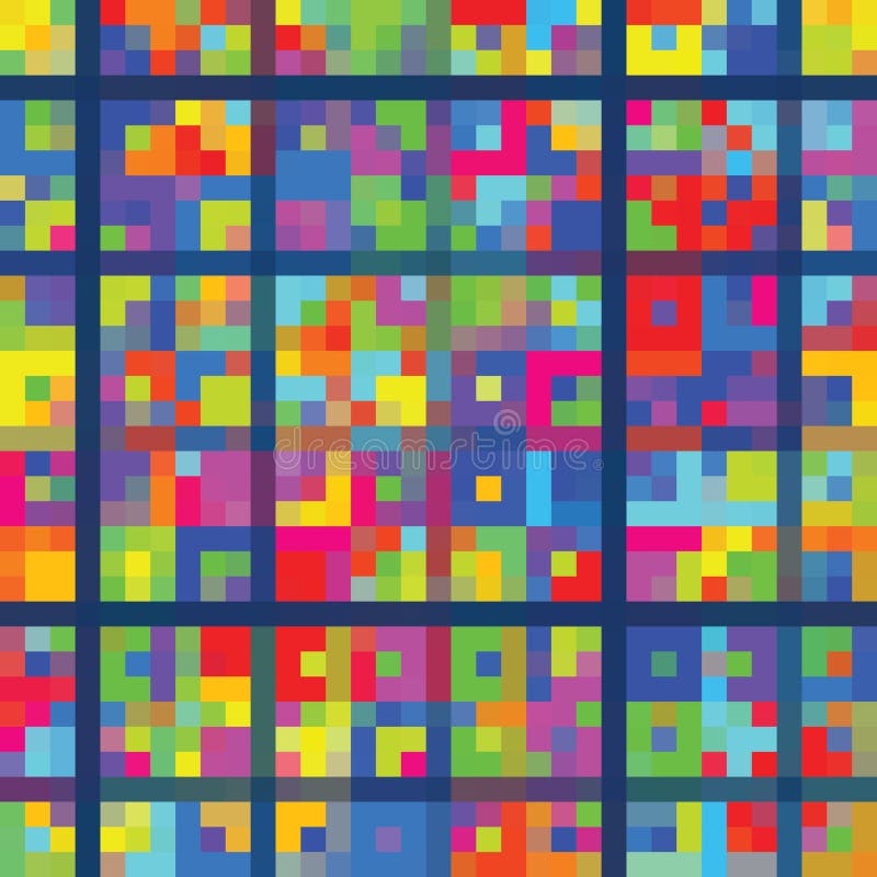 Colorful Pixelated Backdrop Stock Vector - Illustration of mosaic ...