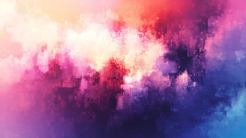 Colorful Pixelated Gradients with Smooth Transitions in Vibrant Hues ...
