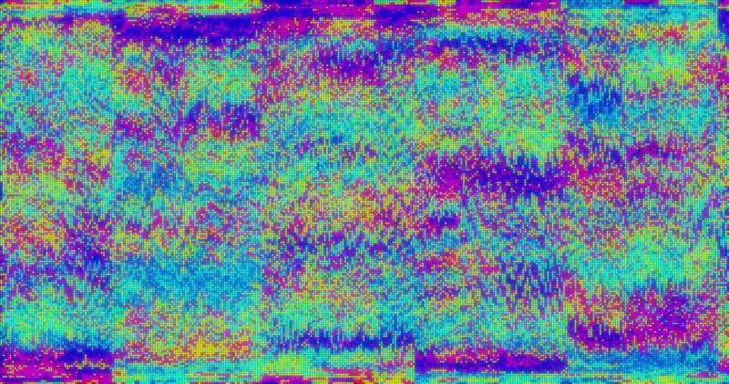 Colorful Pixelated Noise Image Over Abstract Background Stock Image ...