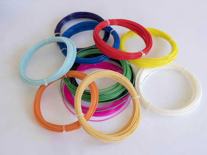 Colorful PLA plastic stock photo. Image of modern, model - 116493076