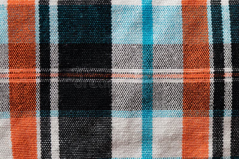 Colorful Plaid Fabric Texture Stock Photo - Image of color, pattern ...