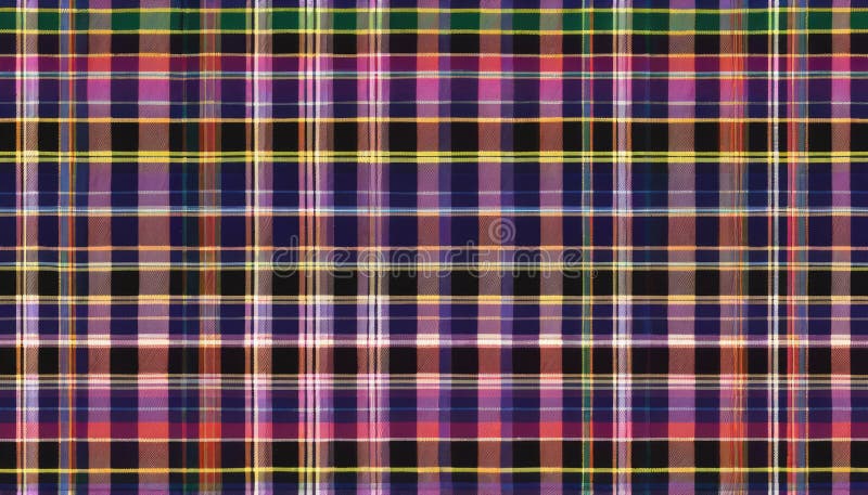A Colorful Plaid Patterned Wallpaper Stock Illustration - Illustration ...