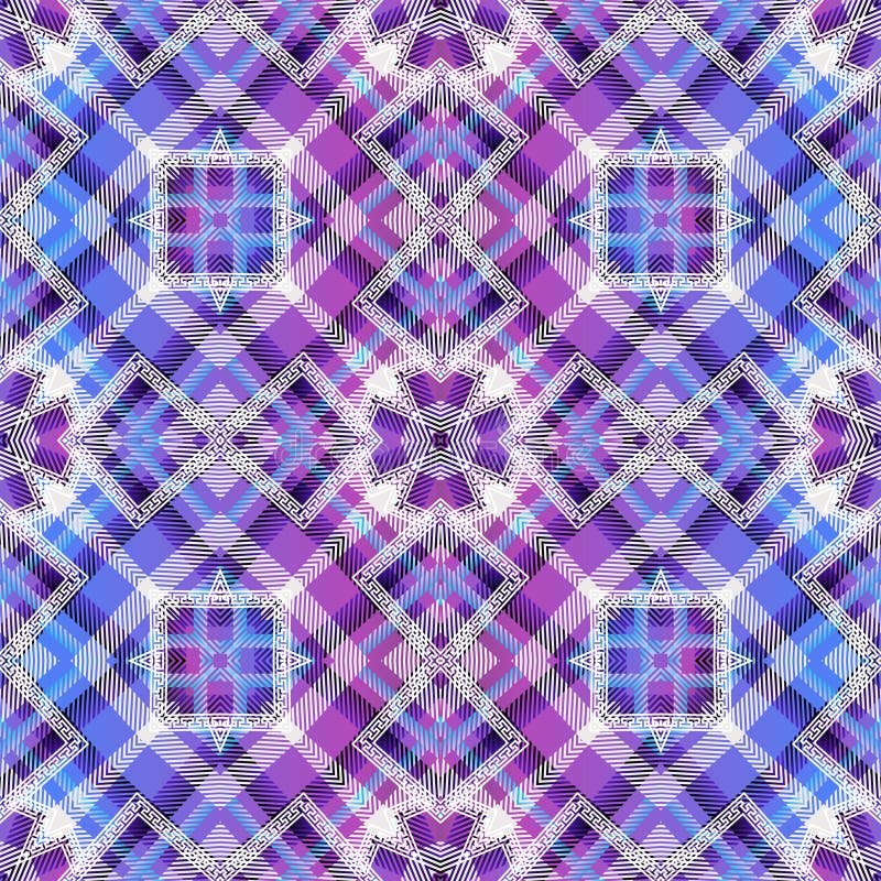 Colorful Plaid Seamless Pattern. Vector Textured Tartan Background ...