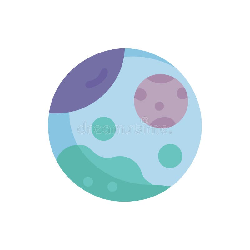Colorful Planet Icon for Educational Projects Stock Photo ...