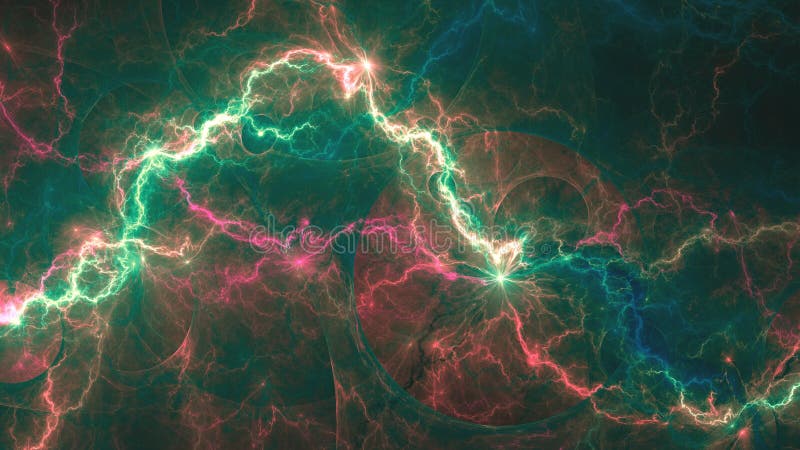 Colorful Plasma Background, Electrical Abstract Stock Illustration ...