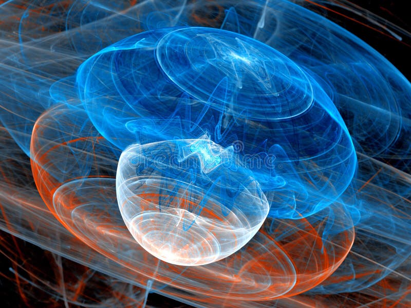 Colorful Plasma Waves in Space Stock Illustration - Illustration of ...