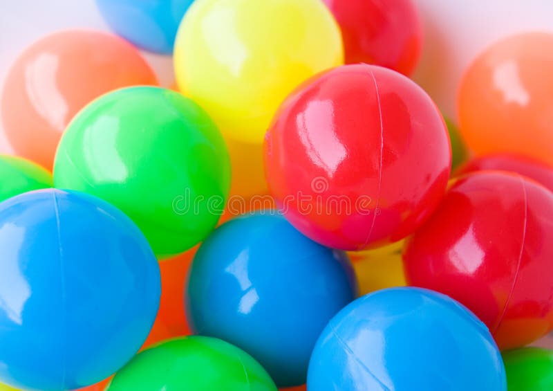 Colorful plastic balls stock image. Image of play, group - 23854369