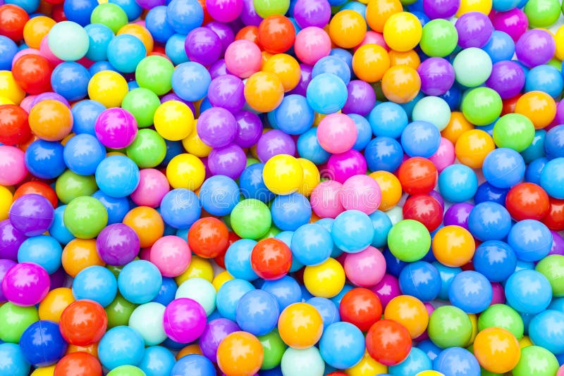 Colorful Plastic Balls Background Stock Photo - Image of balls, rainbow ...