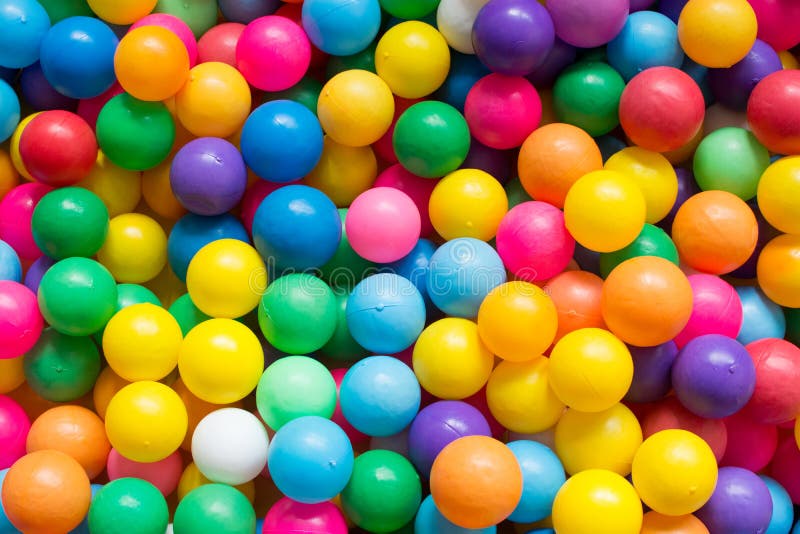 Colorful Plastic Balls on Children`s Playground Stock Photo - Image of ...