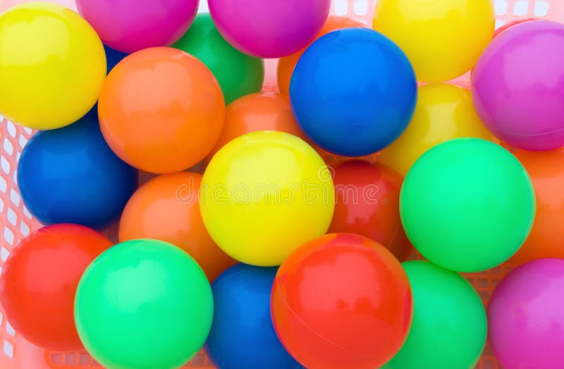 Colorful plastic balls stock image. Image of ball, playtime - 30608595