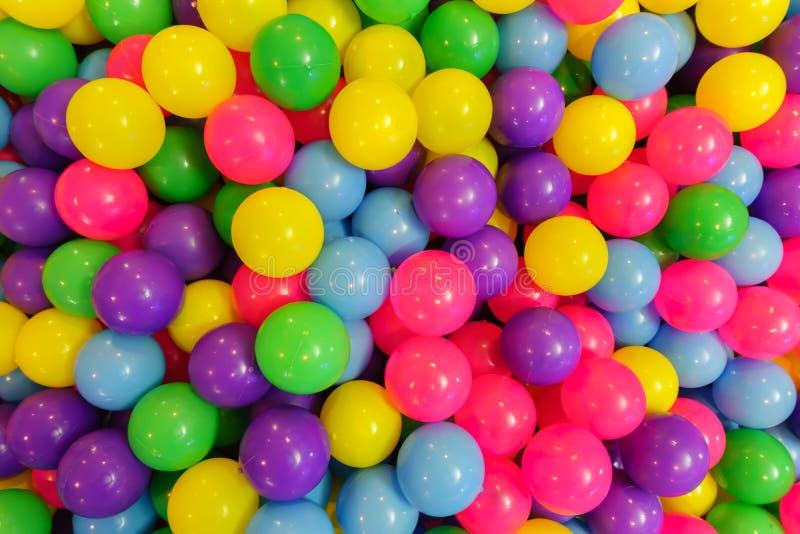Colorful of Plastic Balls in Playground Stock Photo - Image of colorful ...