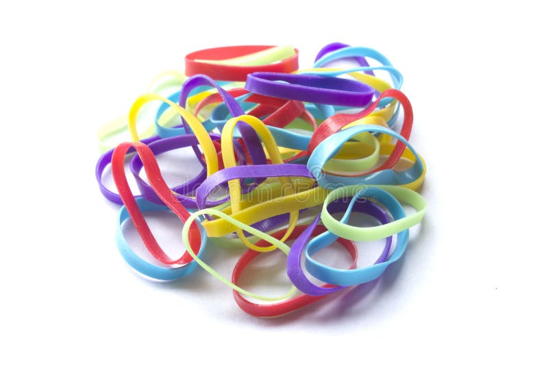 Colorful plastic band stock photo. Image of violet, colors - 55556898