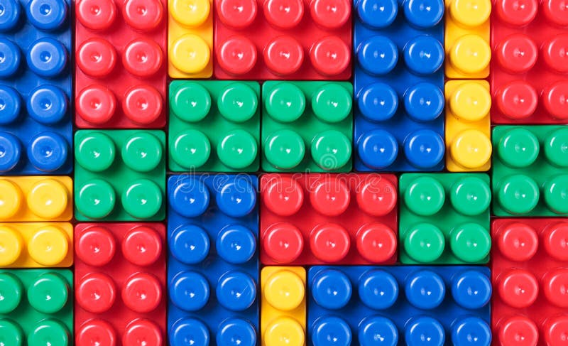 Colorful plastic bricks stock photo. Image of pattern - 36003684