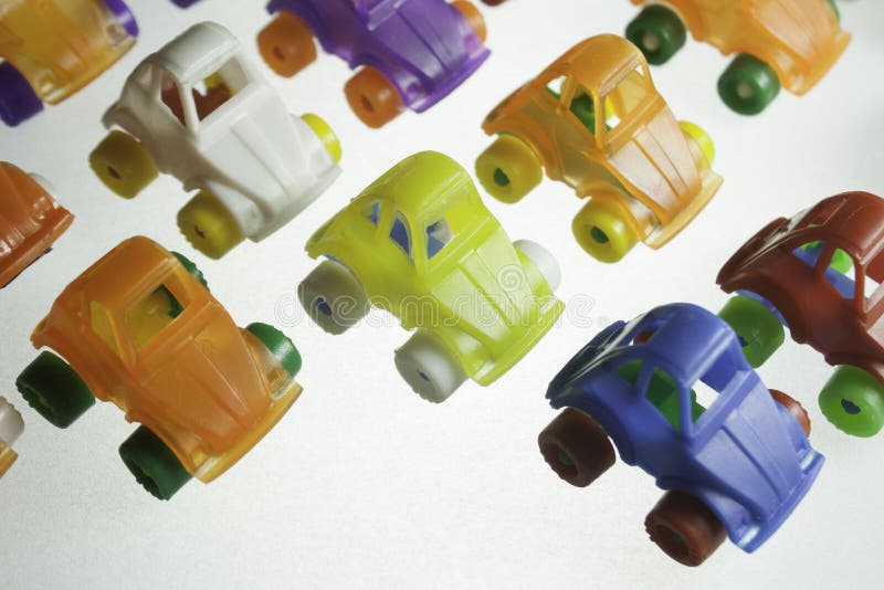 Two plastic cars stock photo. Image of transportation - 101577788
