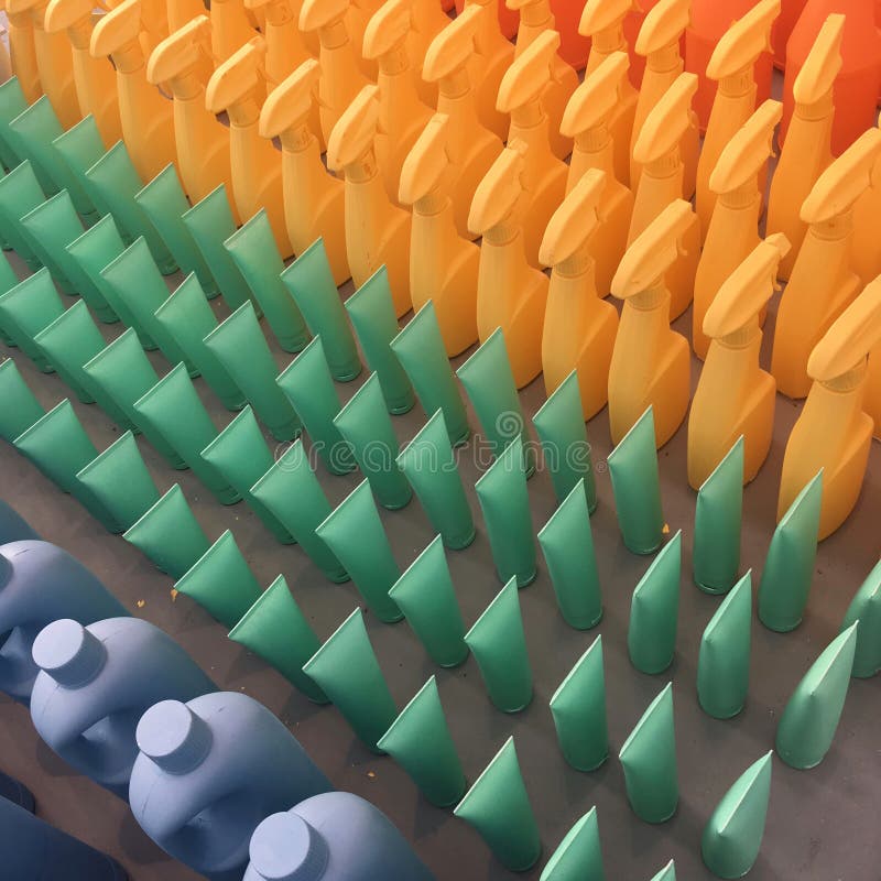 Colorful Plastic Containers Stock Image - Image of multi, containers ...