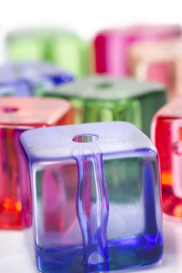 Colorful Plastic Cube stock image. Image of colorful - 51445201
