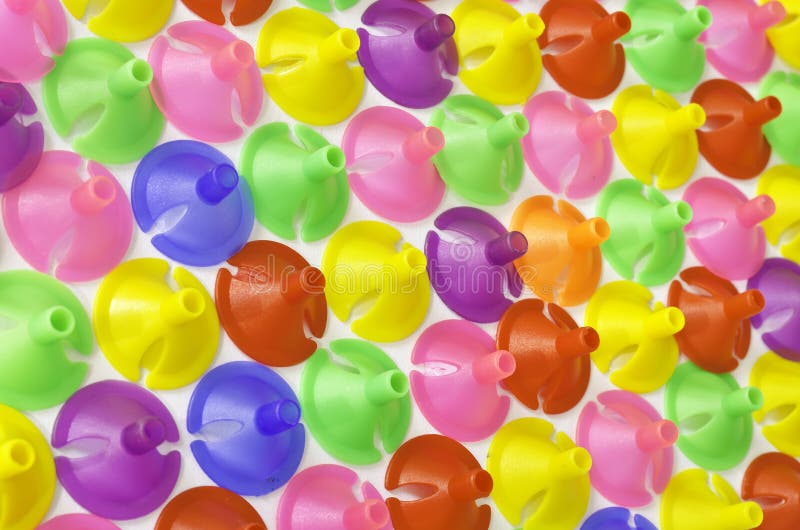 Colorful Plastic Cups for Latex Balloon Stock Image - Image of green ...