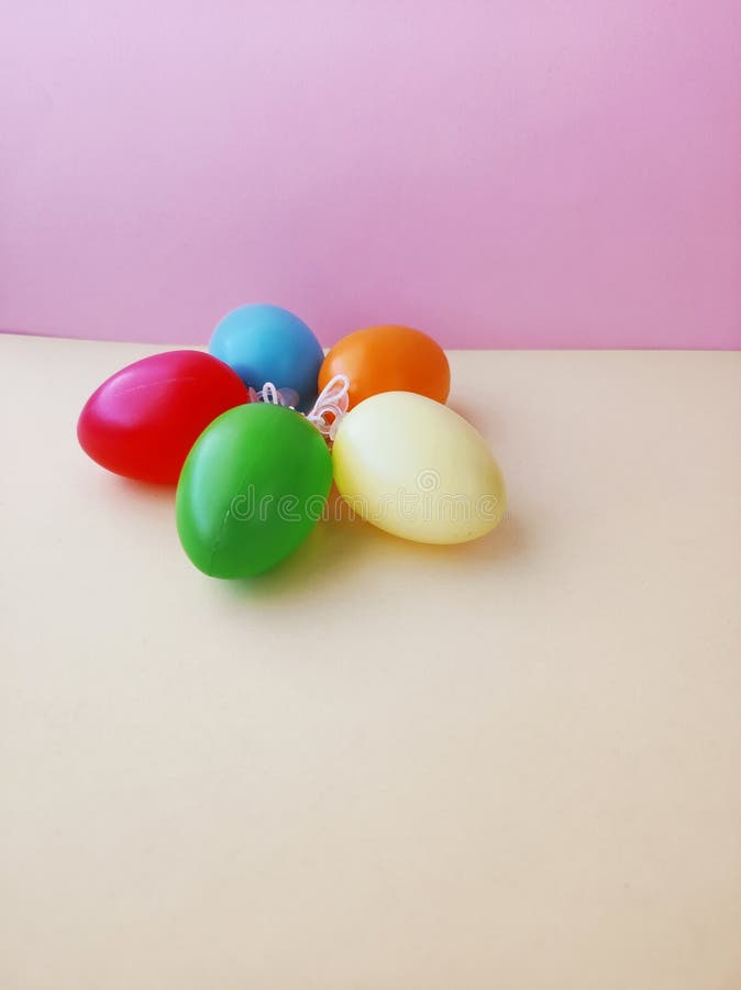 Easter. Eggs of Different Colors that Us of the Easter Holiday. Stock ...