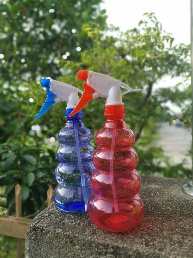 Colorful Plastic Garden Handheld Sprayer. Stock Image - Image of ...