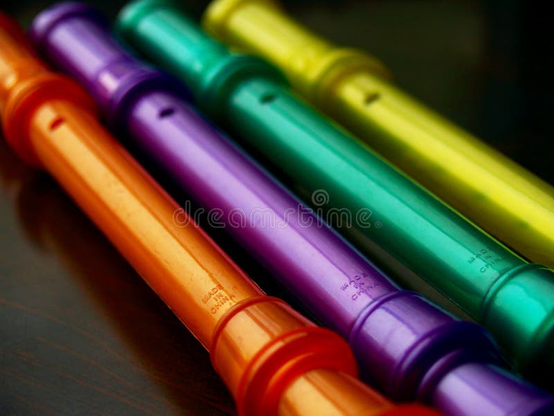 Colorful Plastic Musical Instruments Stock Image - Image of color ...