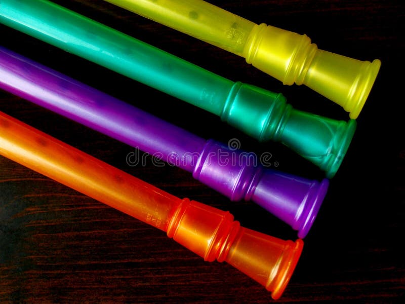 Colorful Plastic Musical Instruments Stock Image - Image of color ...