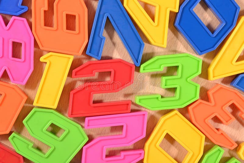 Colorful Plastic Numbers 123 Stock Image - Image of learn, figure: 43079023