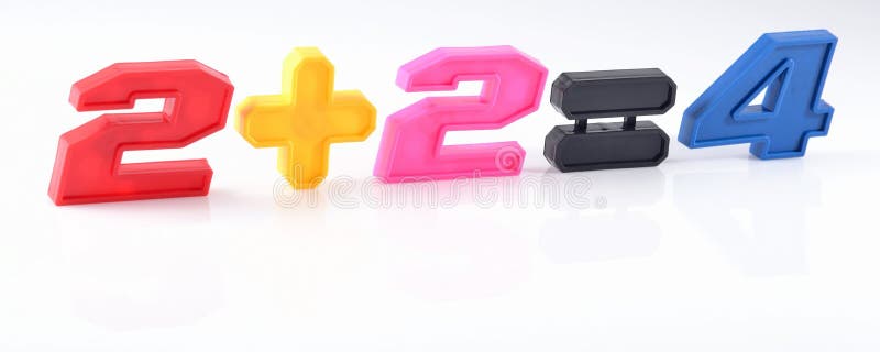 Colorful plastic numbers. stock image. Image of characters - 43079041