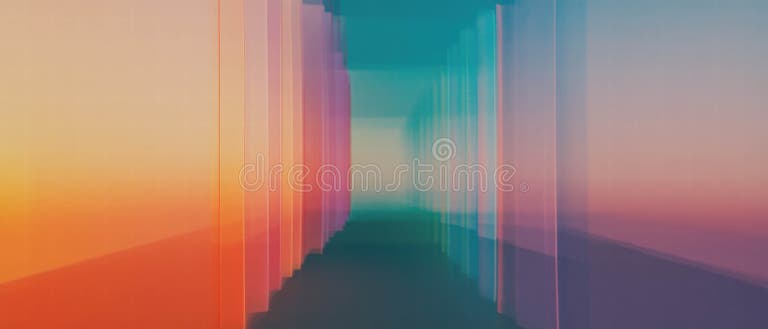 Colorful Plastic Overlay Creating a Mesmerizing Hue Shift in a Surreal ...