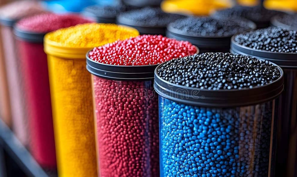 Colorful Plastic Pellets stock illustration. Illustration of food ...